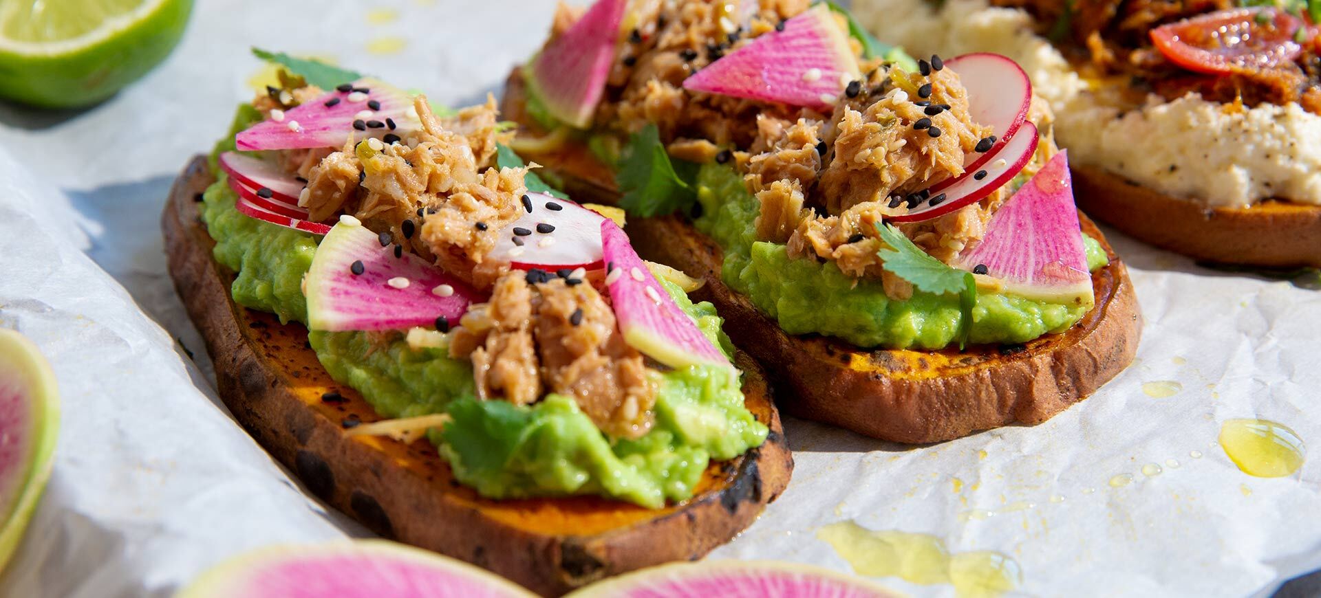 Sweet Potato Toasts 3 Ways | Ocean's